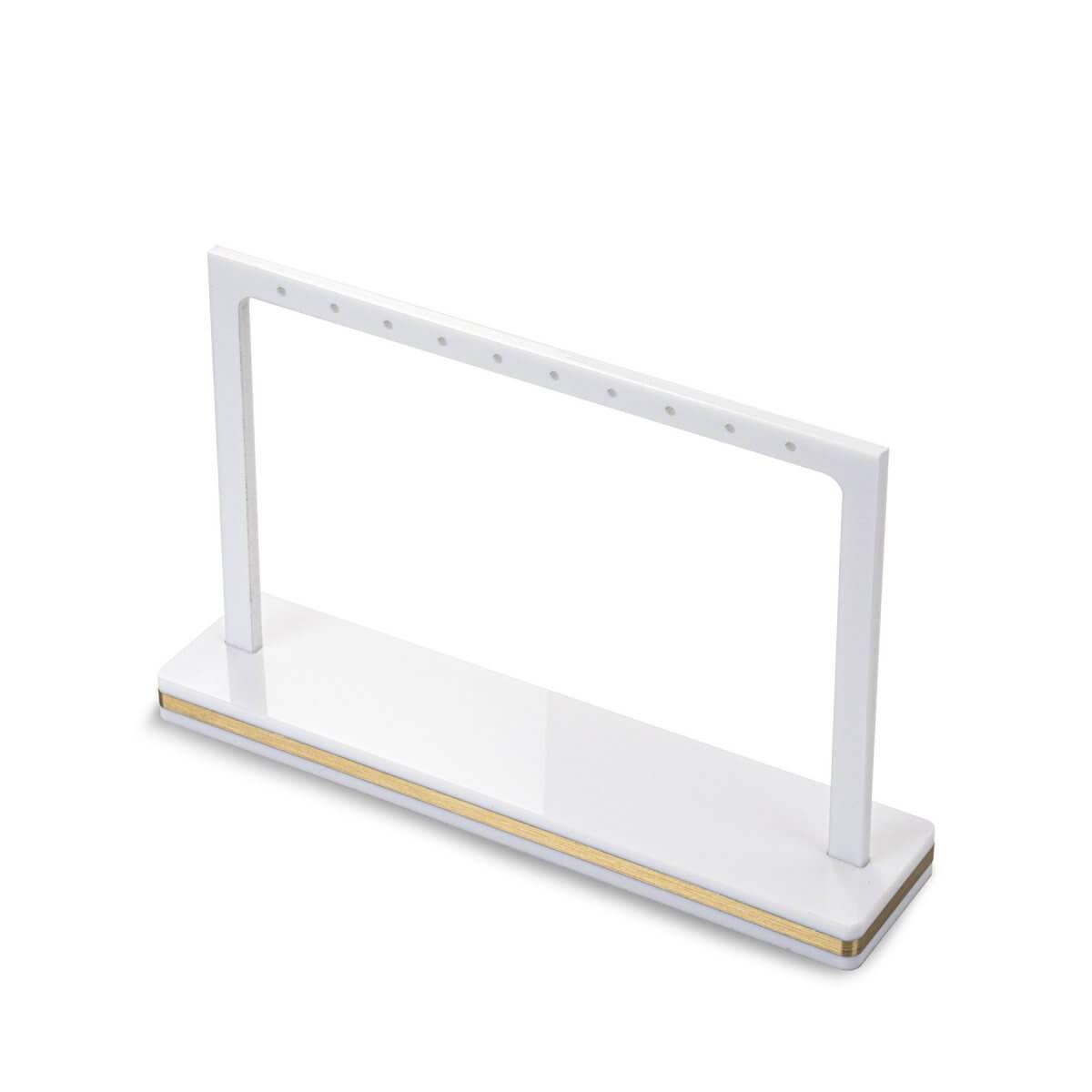 Elitnus Acrylic Earring Display Stand - 2 Pack White Acrylic Earring O ...